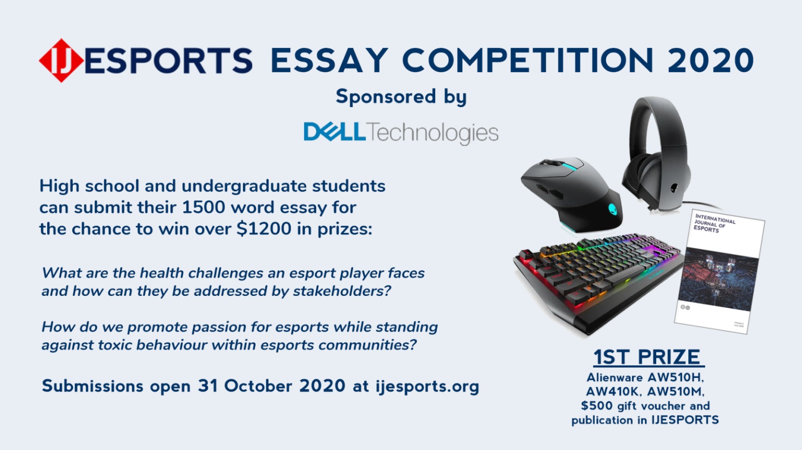 IJESPORTS Essay Competition 2020 - International Journal of Esports